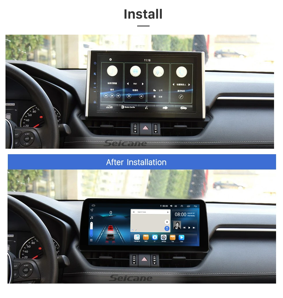 For 2020-2022 Toyota Rav4 12.3 Inch Car Multimedia Player Stereo Gps ...