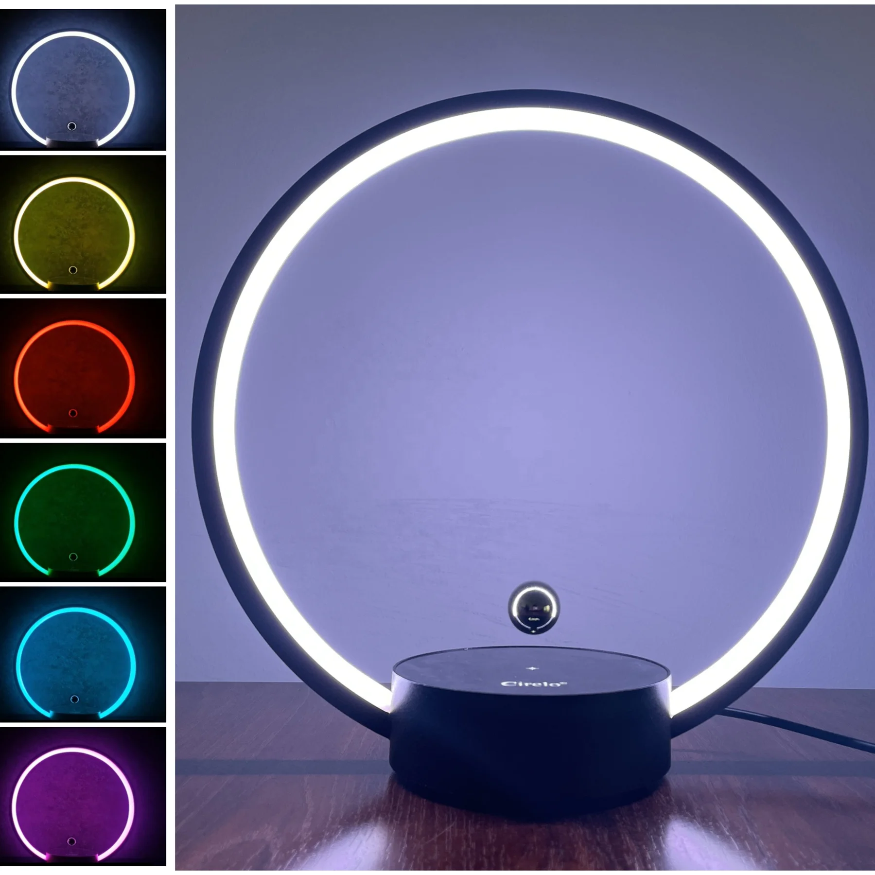Magnetic Levitating Table Moon Lamp - Modern LED Home Decor Gift for ...