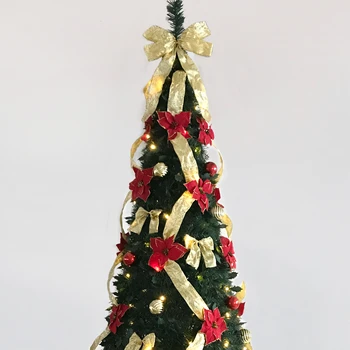6ft Pre-lit Pop Up Christmas Tree With Decoration - Buy Pre-lit Folding ...