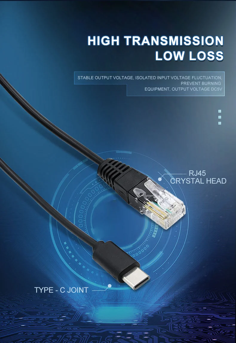 Type C Isolation Usb Rj45 Ethernet Adapter Poe Switch 2.4a 48 To 5v Poe ...