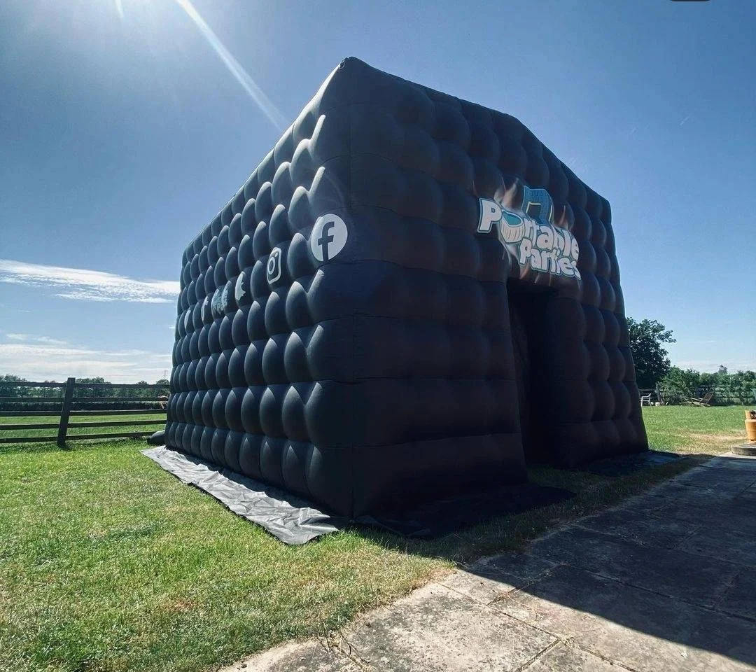Inflatable Cube Party Tent - LED Lighted Nightclub Tent