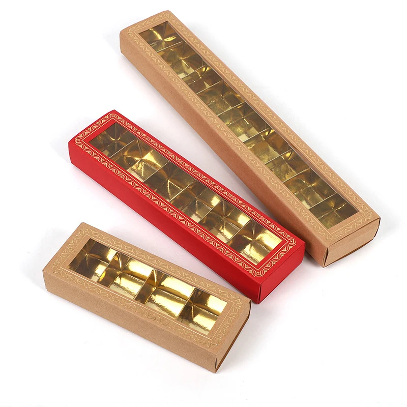 Custom Chocolate Candy Packaging Box Multi-grid Packaging Paper Blister ...