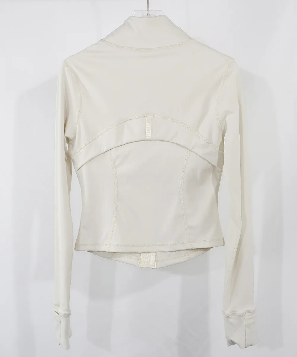 Lulu Short Golden Zipper Jacket Cropped Top Pockets Slim Fit Gold Zip ...