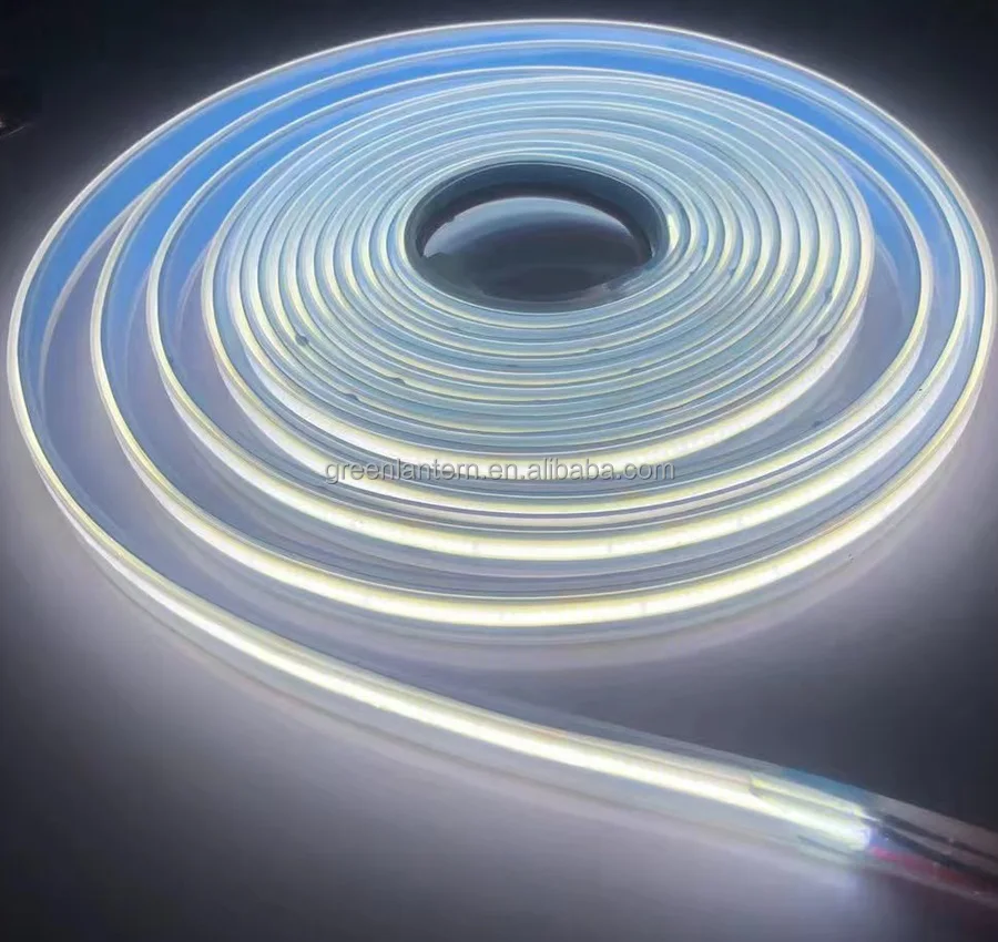 IP67 Waterproof COB LED Strip Light 12V 24V White Warm White 480 LEDs/m ...