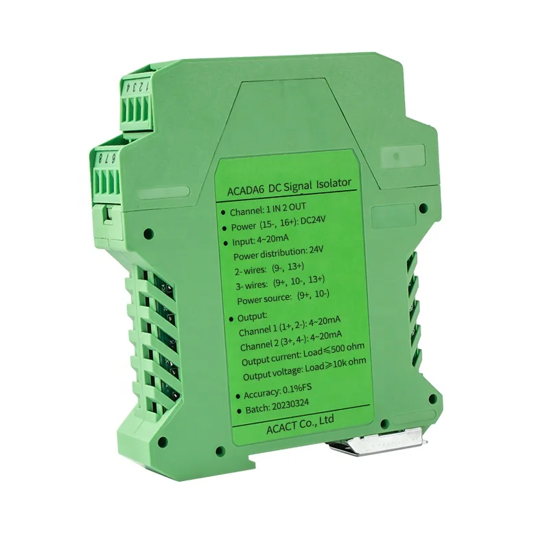 analog signal isolation transmitter 1 in 2 out input 0-5v output 4-20ma 0-10v loop powered ...
