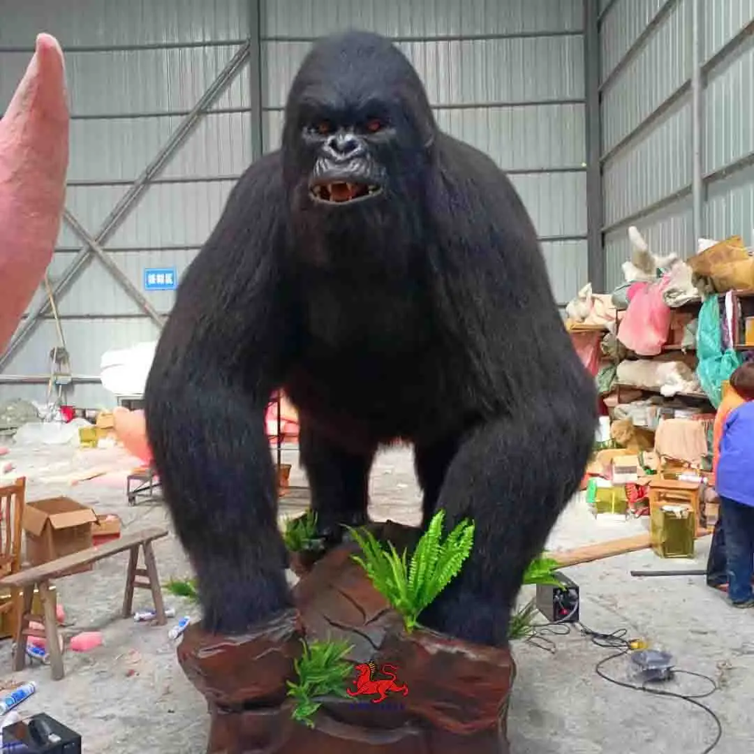 animatronic life size realistic large animal gorilla model| Alibaba.com