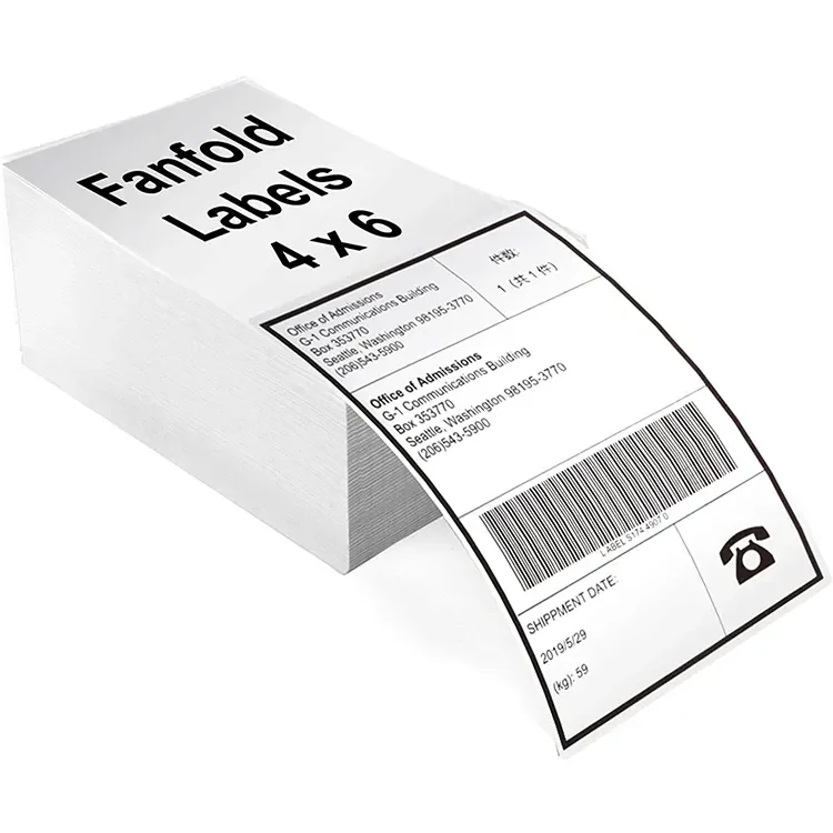 4x6 Inch Shipping Waybill Label Thermal Address Barcode Label A6 ...