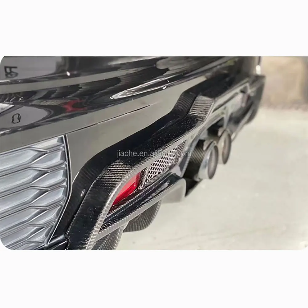 Rear Diffuser Bumper Chin Spoiler With Splitters Lips Bodykit for BMW ...