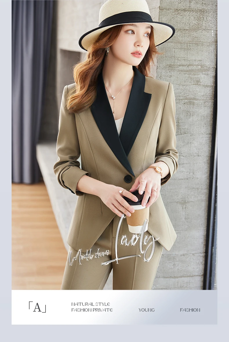 High Quality 2024 Spring Women's Suit Two Piece Women's Business Long ...