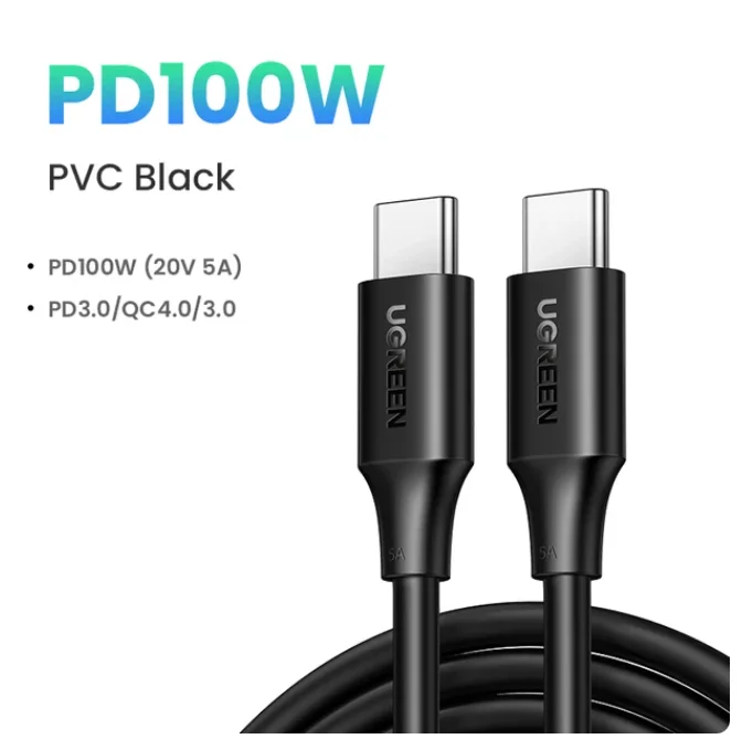 UGREEN PD100W 5A USB C to USB C Fast Charging Cable