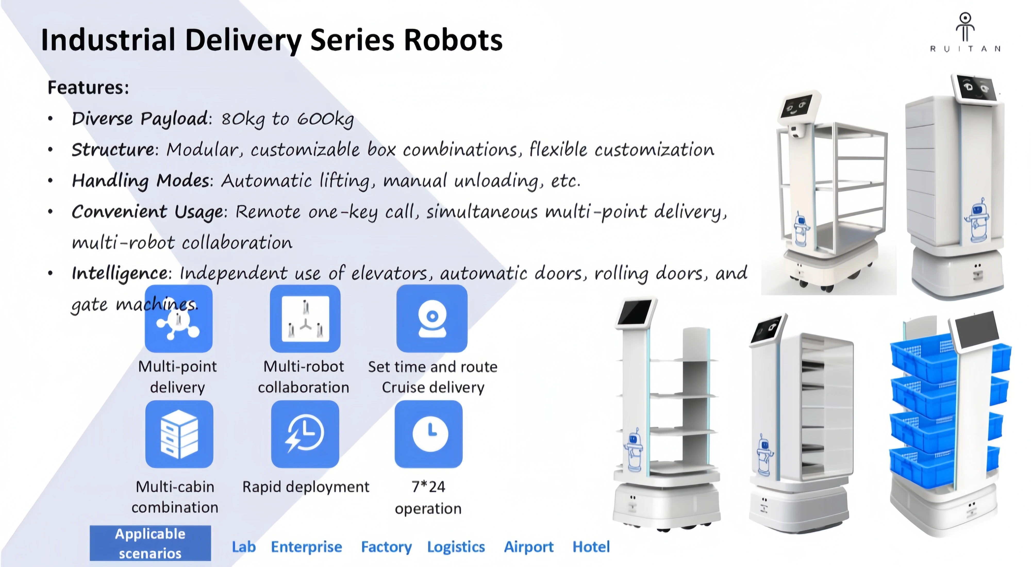 Intelligent Robotic Delivery Food Delivery Agv Robot System Price Amr Robot Warehouse - Buy ...