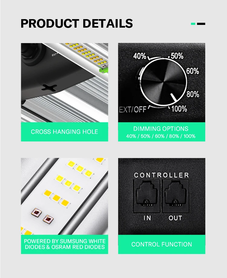 Flexstar 1000W LED Grow Light - Full Spectrum Efficiency