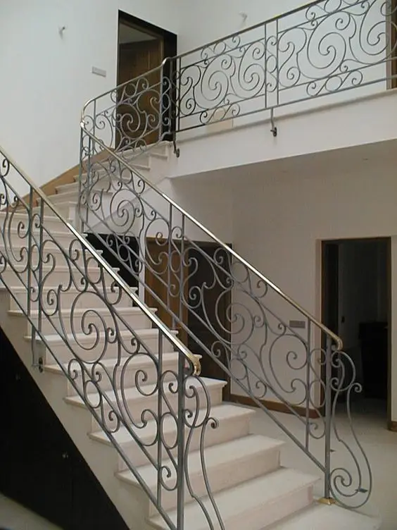 Best Wrought Iron Stair Railing - Modern Designs & Durability