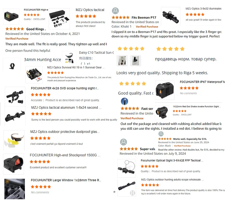 Focuhunter Telescopic Sight 4x26 SVD Dragunov Red Illuminated Tactical ...