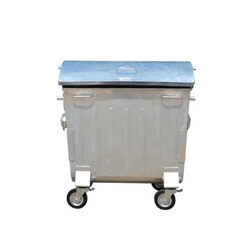 1100 Liter Outdoor Galvanized Steel Waste Container Bin Dumpster/ - Buy ...