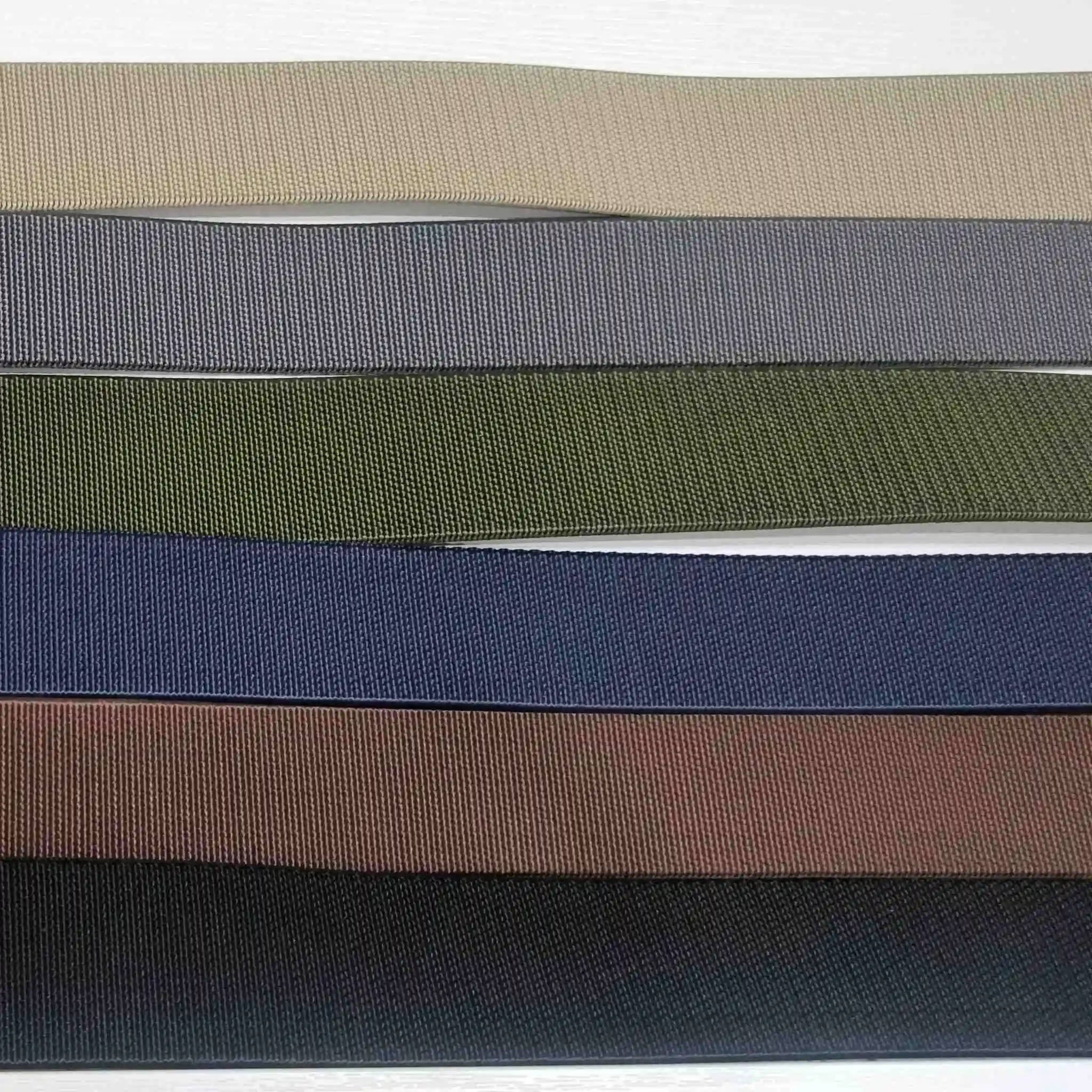 New Upgrade Elastic Fabric Belt Tail Around Leather Nylon Tactical Belt ...