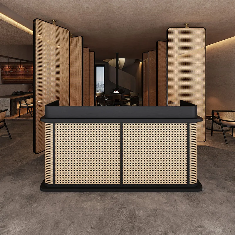 Rattan Style Design Reception Desk Wholesaler Reception Desk Company ...