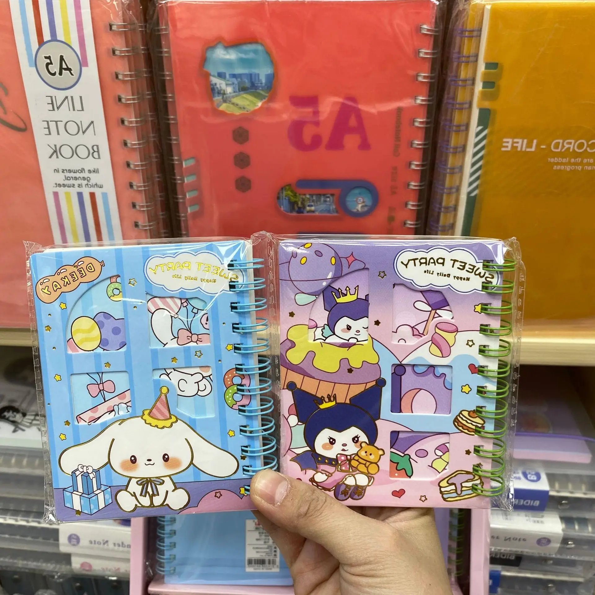 San-rio Kuromi Mymelody Cinnamoroll Notebook Cute Anime Coil Notebook ...