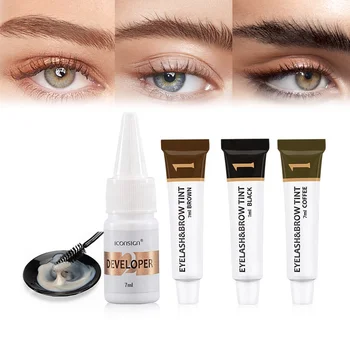 Iconsign High Quality Brow Tint Kit Private Label Eyelash Eyebrow Tint ...