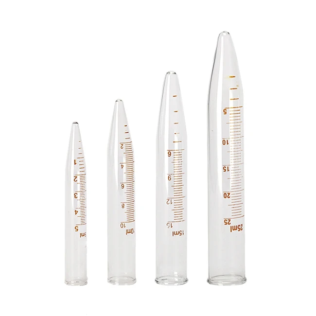 Wholesale Lab Conical Bottom Graduate Clear Glass Centrifuge Tube ...