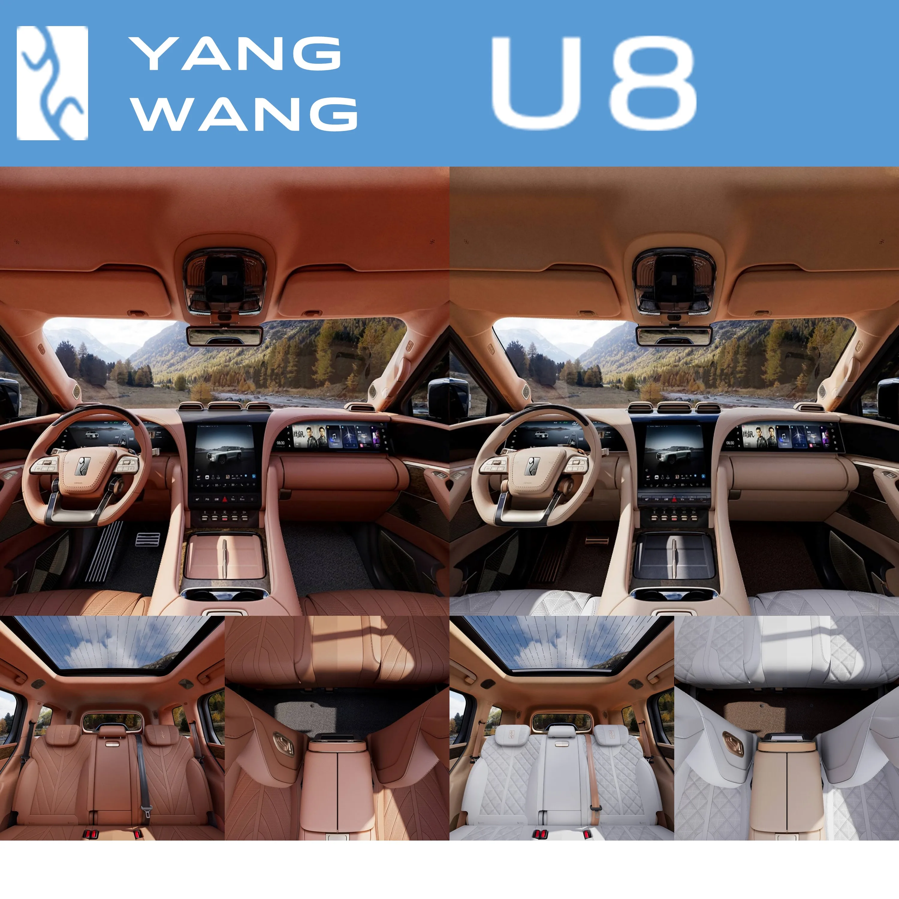 Yangwang U8 Suv 2024 New Byd Stock Large-size Suv Byd Yangwang U8 5-door 5-seater Off-road Suv ...