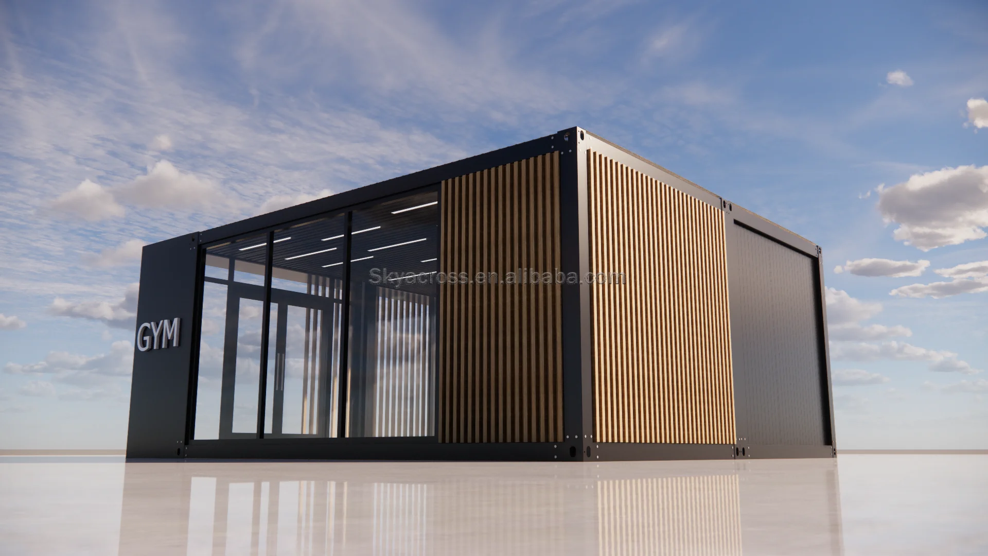 Modern Prefabricated Building - Backyard Garden Gym Studio