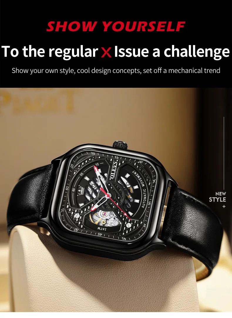 Olves 6634 Luxury Brand High Quality Custom Oem Logo Waterproof Watches ...