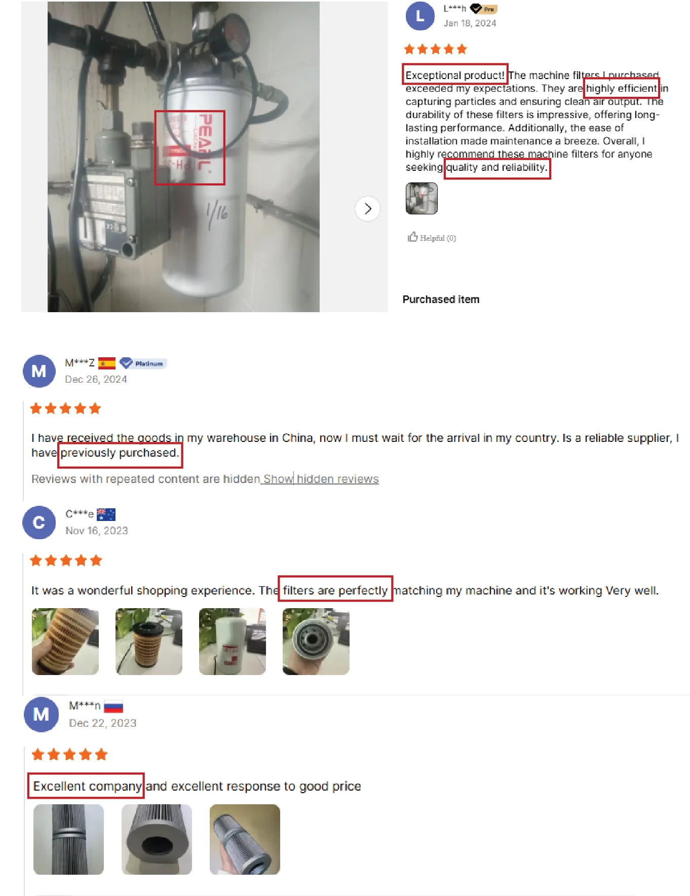 Factory Direct Sales High Efficiency Fuel Filter PF-2146 600-319-5410 ...