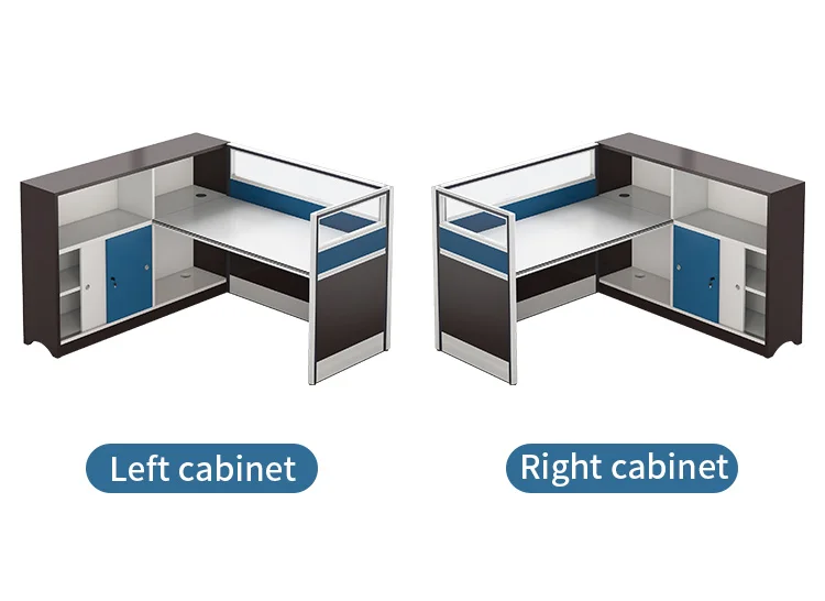 Modern Furniture Board Desktop Computer 4 Person Office Desk