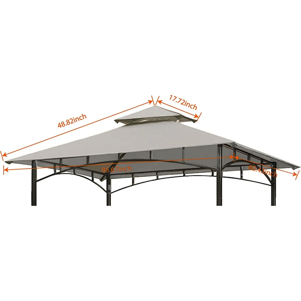 Haideng 5 X 8 Senior The Range Replacement Gazebo Canopy Covers Outdoor ...