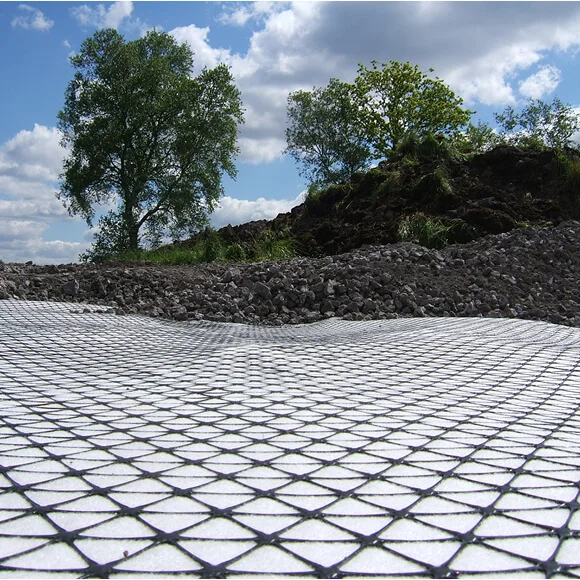 Reinforcement Triaxial Geogrid for Base Stabilization
