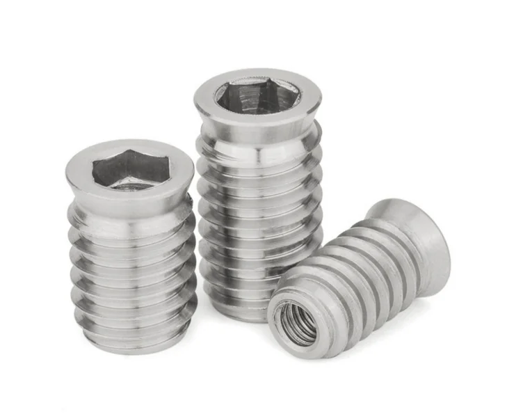 Customized Furniture Nuts SS304 Hex Socket Threaded Inserts for Wood ...