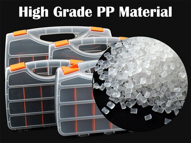 Transparent Cover Plastic Screw Box Tool Kit Storage Box