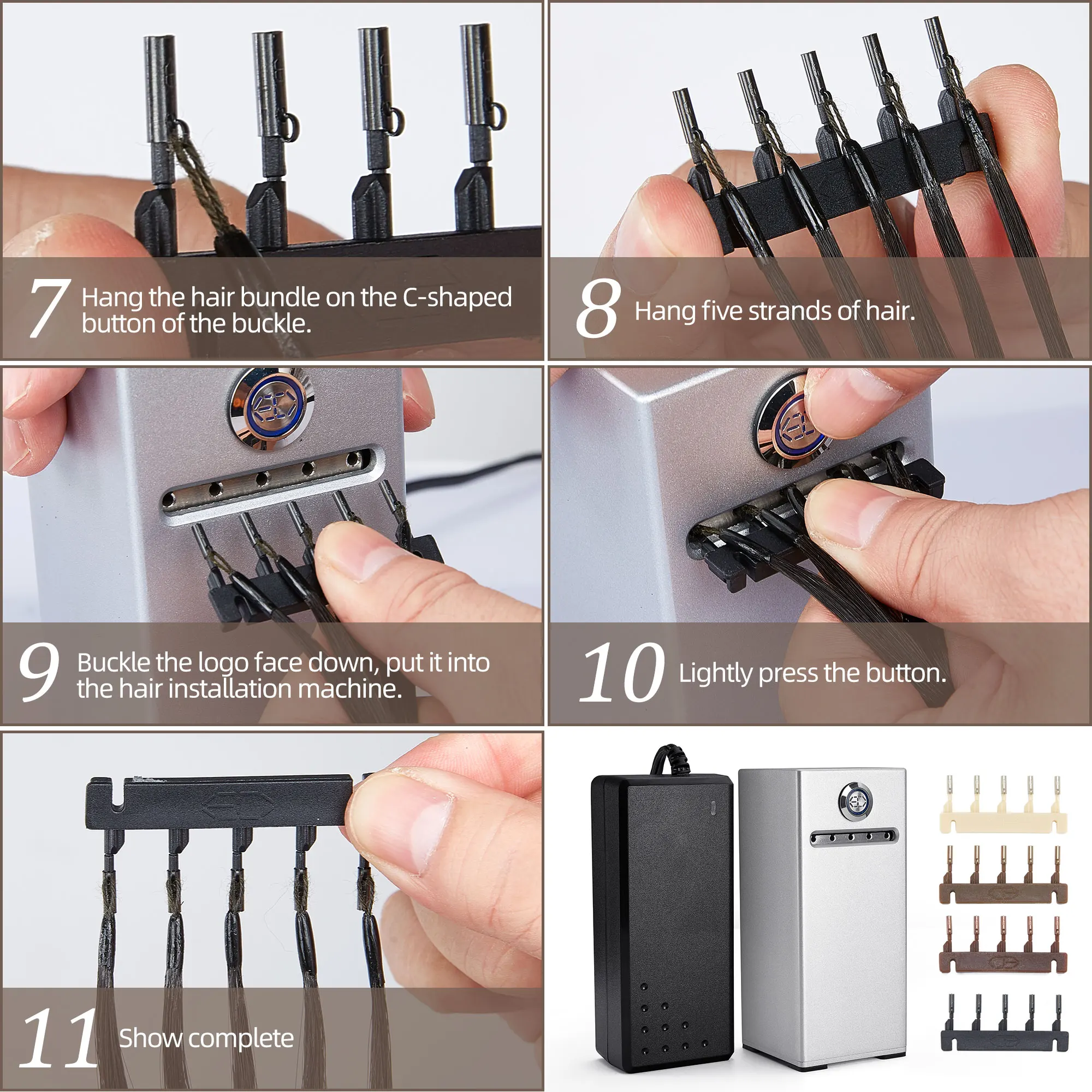 6D Hair Installation Machine - Complete Install in 20mins