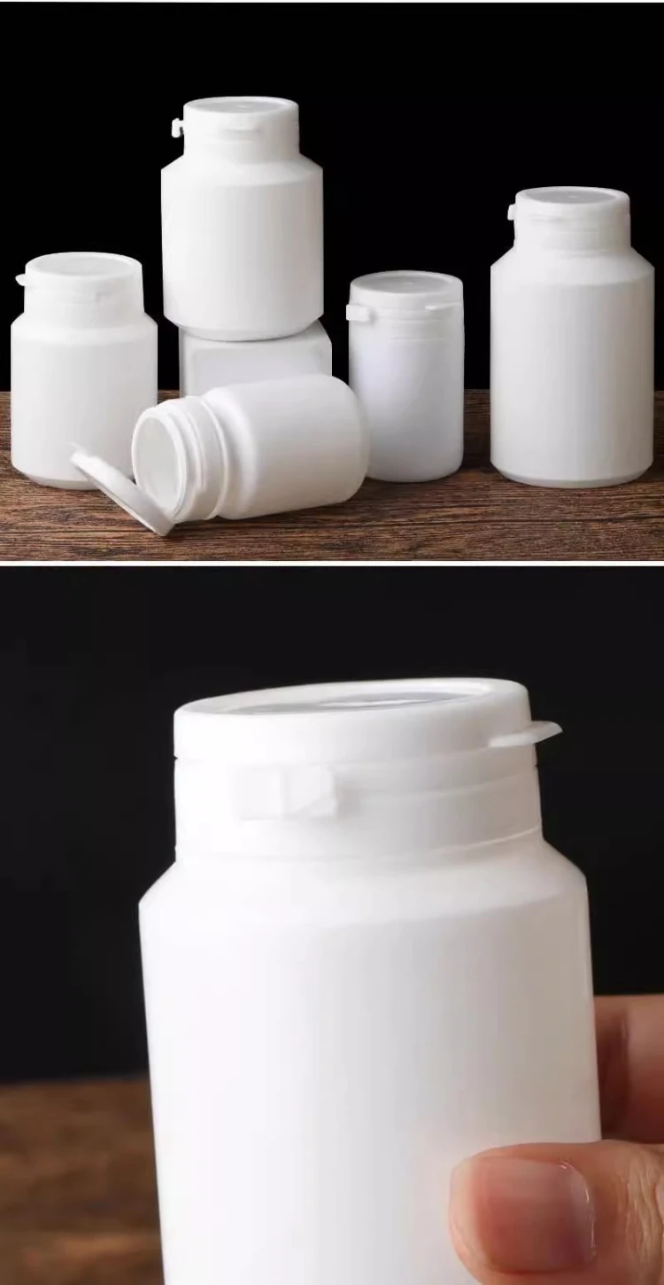 60ml White HDPE Plastic Packaging Bottle with Tear-off Cap 150ml ...
