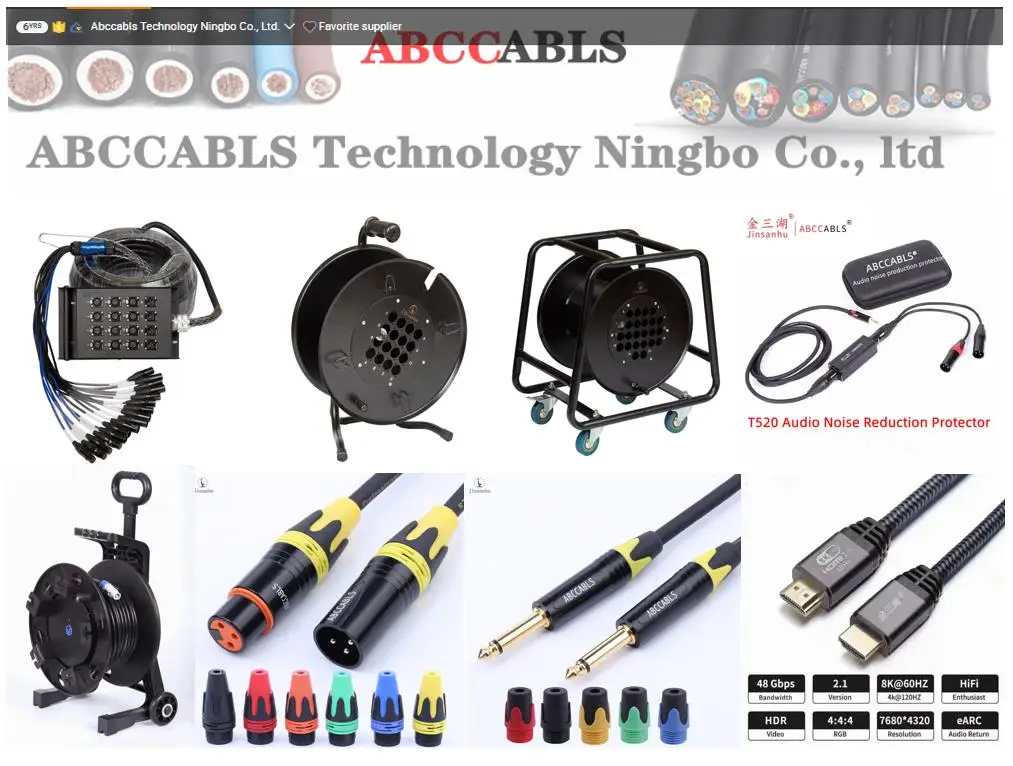 ABCCABLS Multicore Snake Audio Cable - 50m/100m Home Theater