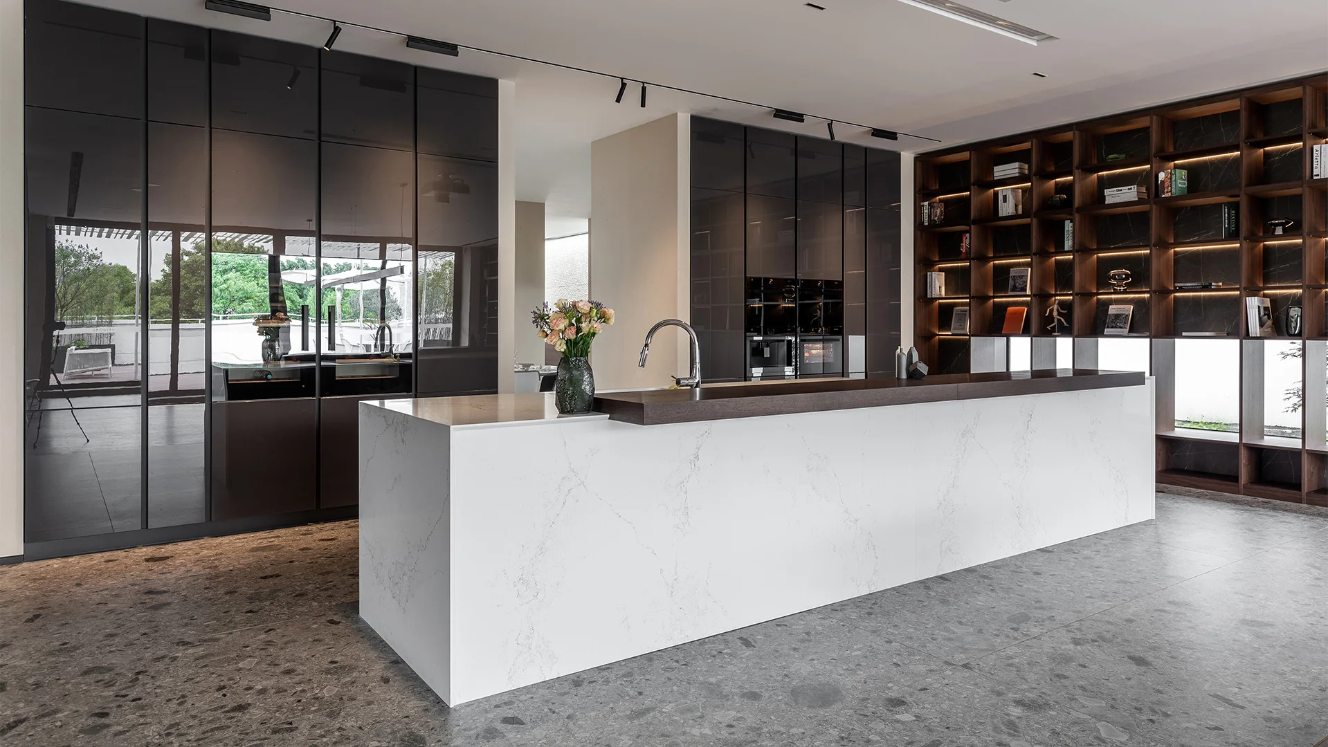 Bk Ciandre Brown Modular White Kitchen Cabinets China Designs Modern Wood Kitchen Cabinetry Sets ...