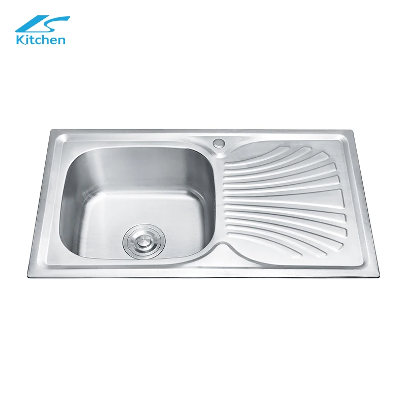7844 Durable Single Square Bowl Stainless Steel Kitchen Sink Above ...