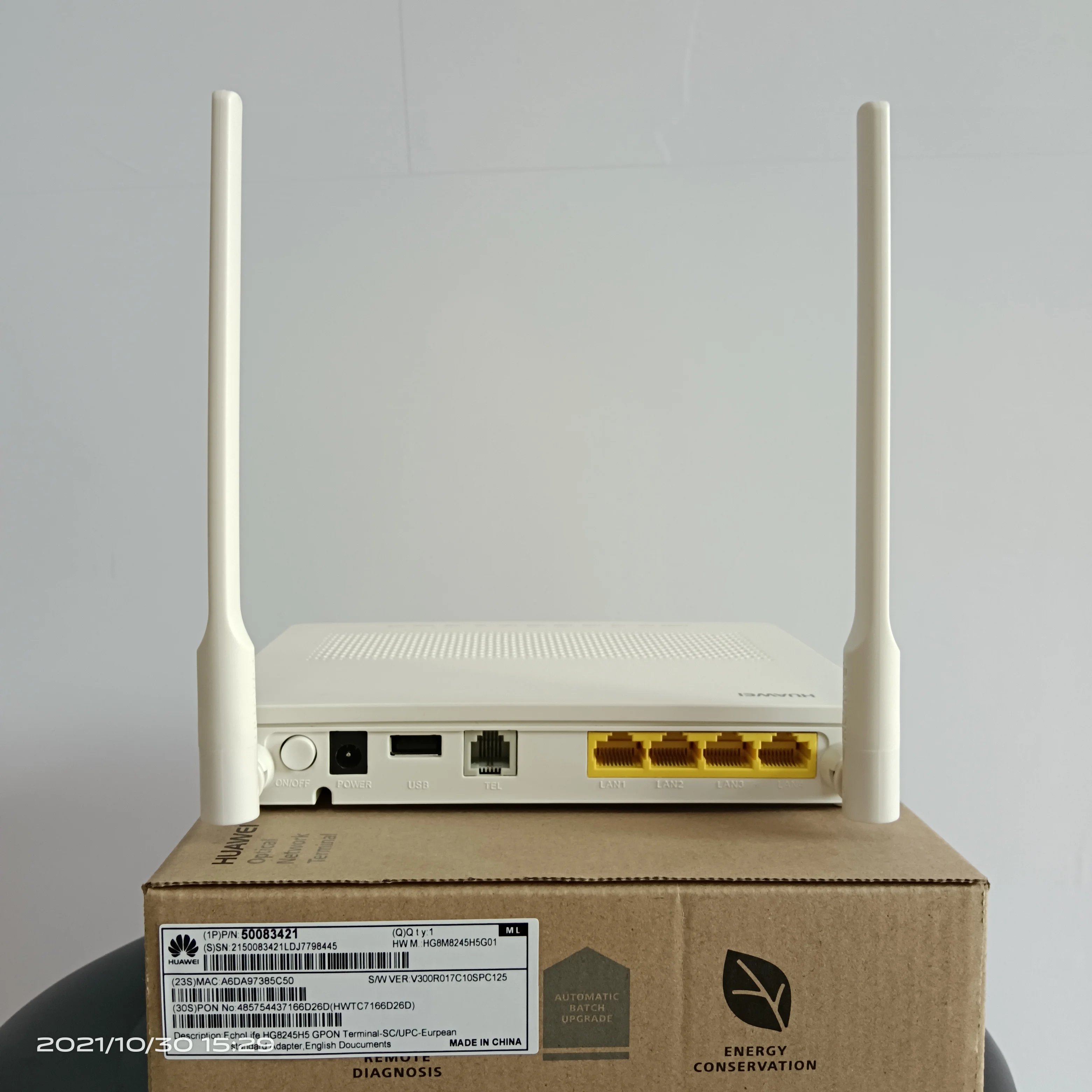Huawei Hg8245h5 Gpon Xpon Modem1ge + 3fe + โทร + Usb + ซอฟต์แวร์ Wifi ...
