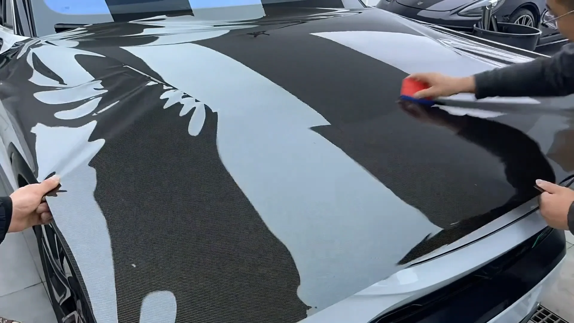 1.52x18m Wholesale Factory Price 2d 3d 4d 5d 6d 7d High Gloss Black ...