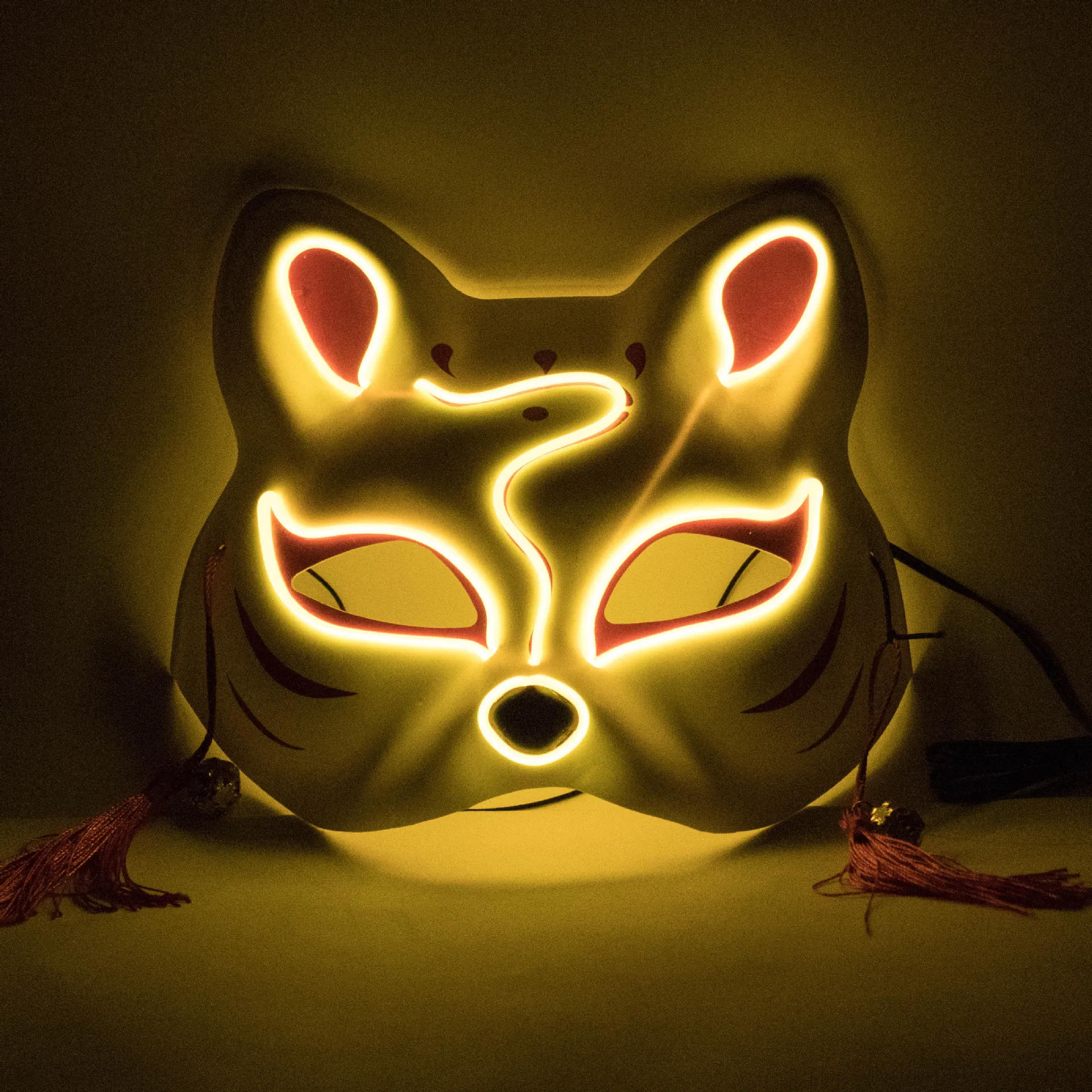 Fox Masks Half Face Cosplay Cat Animal Costume Masquerade Party ...