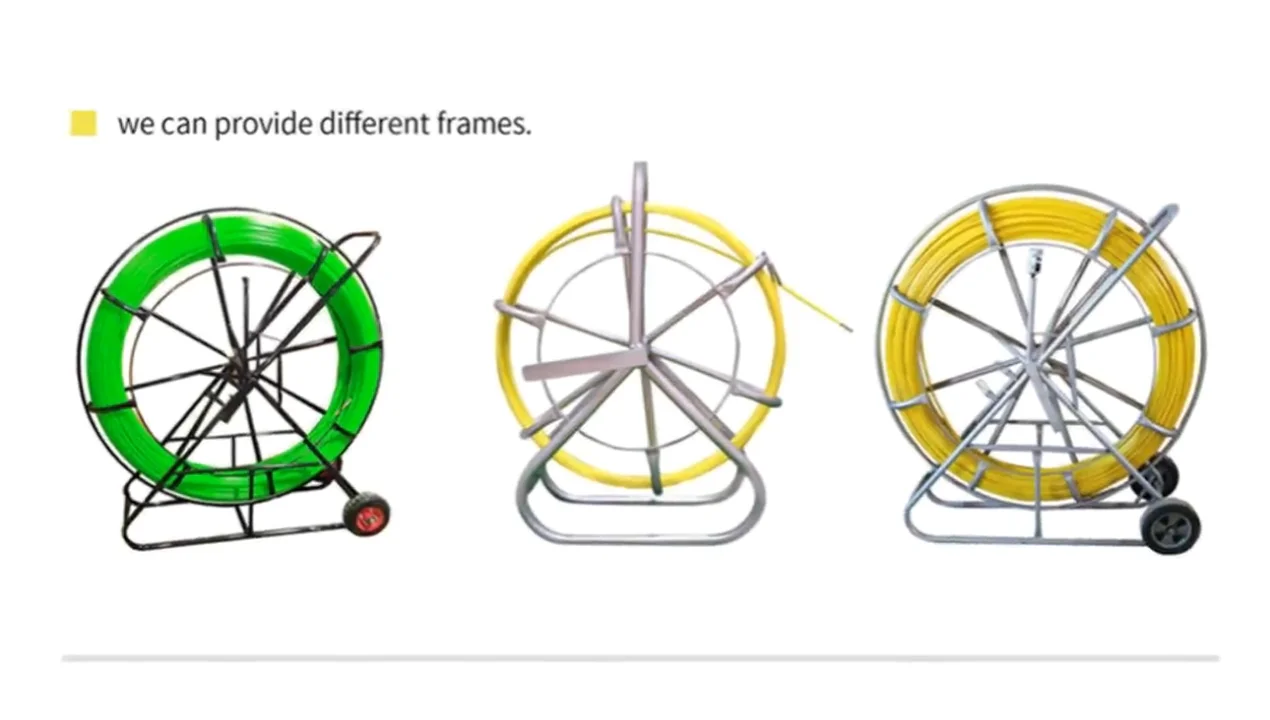 Tracebale Cooper Core Fiber Optical Frp Fiberglass Cable Push Snake ...
