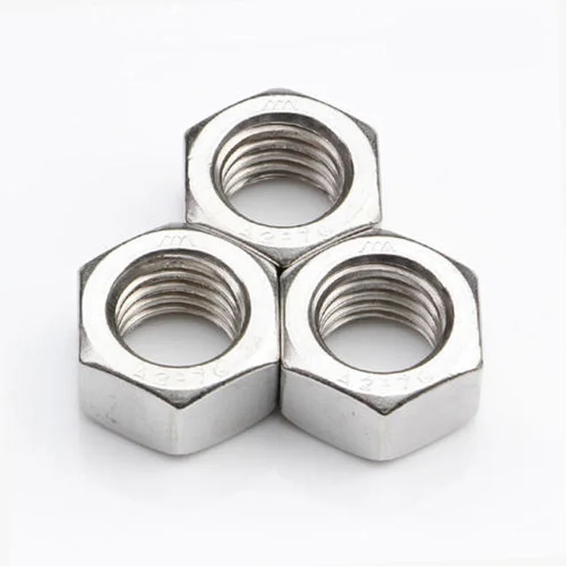 DIN934 A2 70 Hex Nut A194 2h Stainless Steel with Plain Carbon Steel Grade 10 Heavy M4 M5 M6 M8 ...
