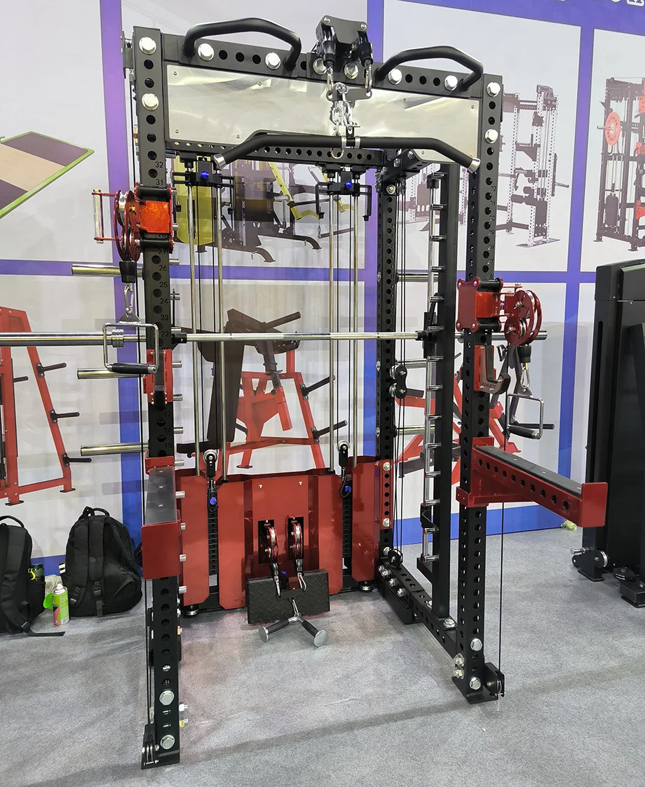 LongGlory LG-CS729 Commercial Multi Gym Machines Squat Rack Multi ...