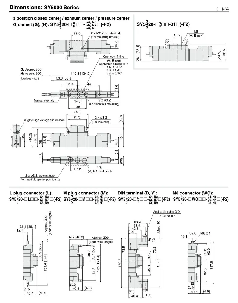 Pneumatic Valve Solenoid Valve SY5000 Series - Reliable Performance