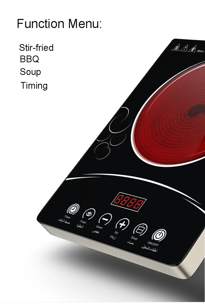 Wholesale Price 2200w Electric Sensor Ceramic Touch Stove Induction ...