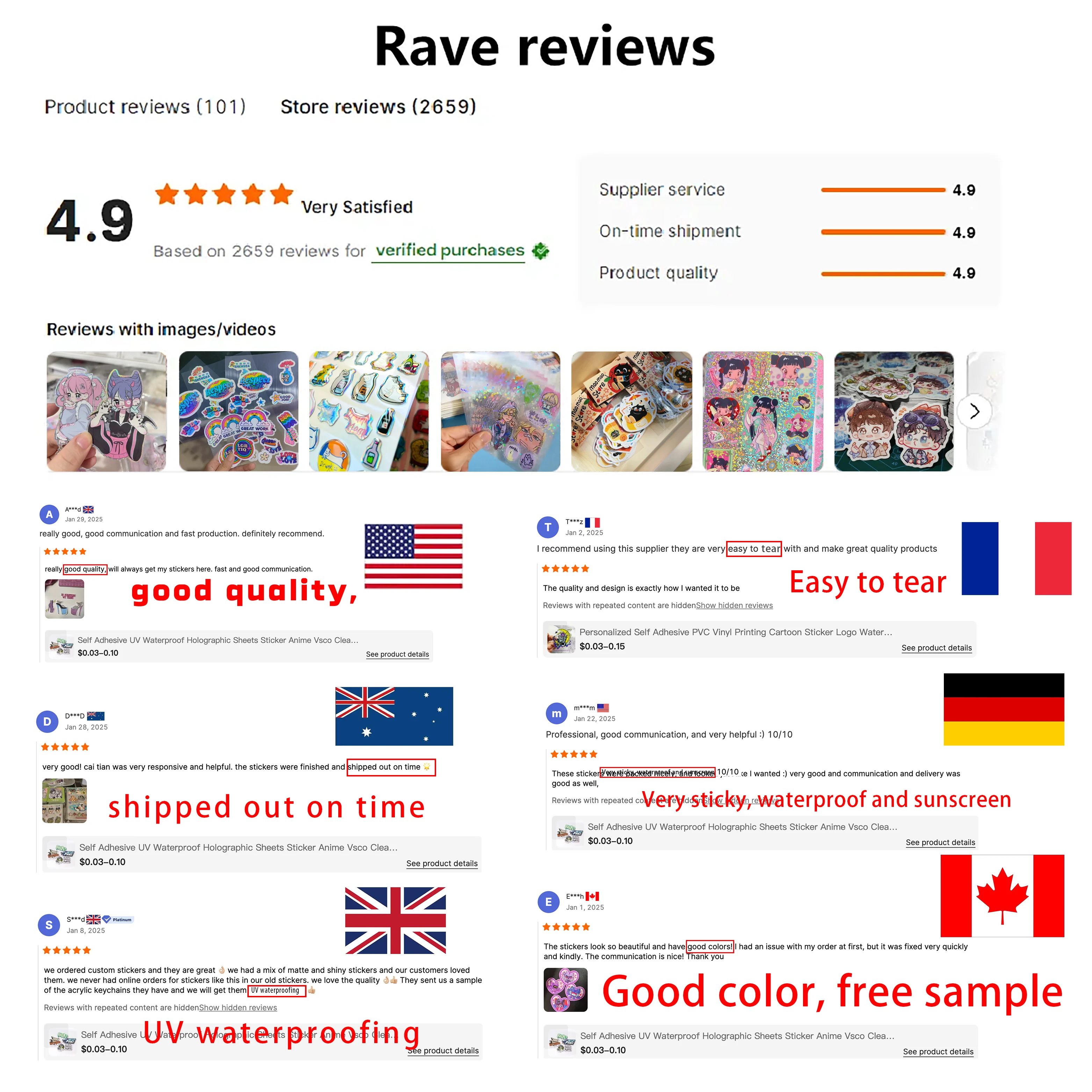Alibaba.com: Custom Sheets Transparent Vinyl Sticker, Cartoon ...