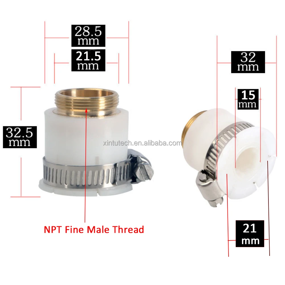 Silicone Faucet Aerator Adapter for No Thread Old Style Fashion ...
