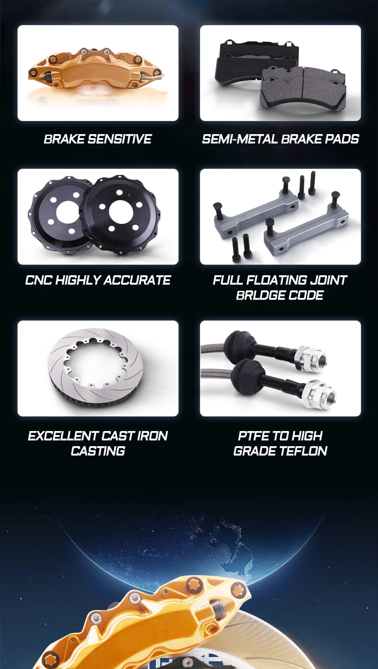 Factory Hot Sale 6 Pot 9040 Brake Calipers Kit Suitable For 18 19 20 ...