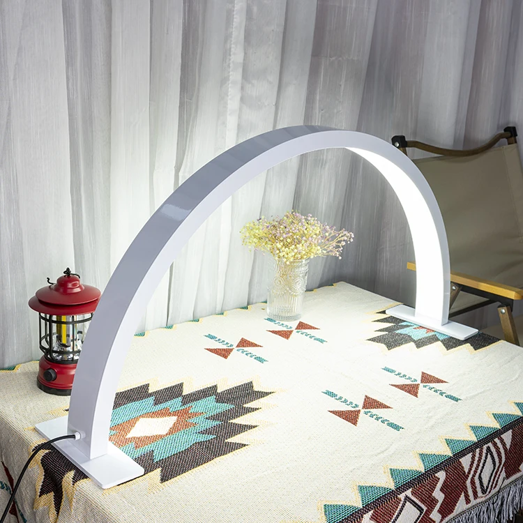 Nail Arc Lamp - LED Table Half Moon Ring Light for Salon